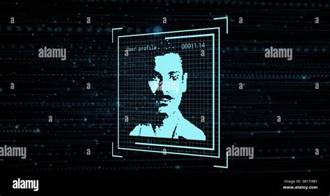 displaying user profile window showing pixelated male face in interface