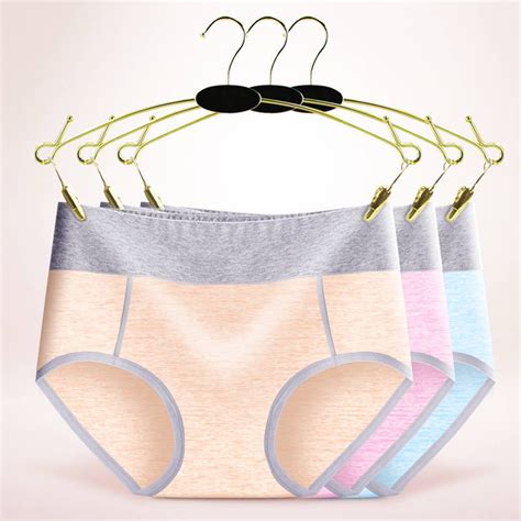 กางเกงชั้นใน ผ้าฝ้ายแท้ 100 เอวสูง ไร้รอยต่อ ยกหน้าท้อง สําหรับผู้หญิง Wangjiahao04 Th