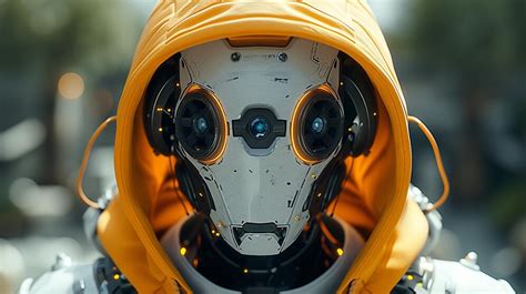 Robot In Hoodie Premium Ai Generated Image