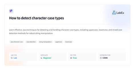 How To Detect Character Case Types Labex