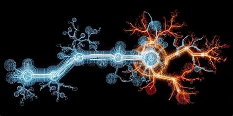 Complex Neural Pathways Represented In Vibrant Colors Showcasing