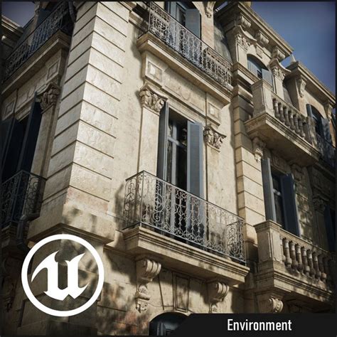 Neoclassical Building Morgan Camenen Building Unreal Engine Modular Building