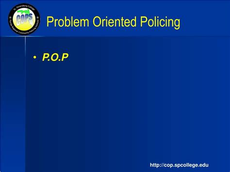 PPT Community Oriented Policing Problem Solving PowerPoint Presentation ID 268161