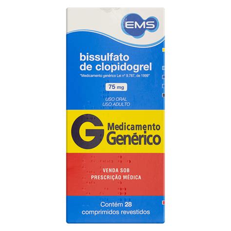 Clopidogrel 75mg 28 Cprs Emsg
