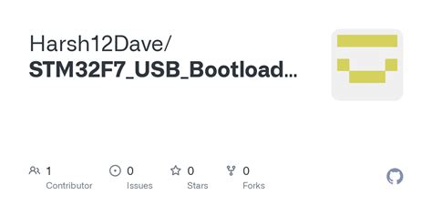 Github Harsh12davestm32f7usbbootloader
