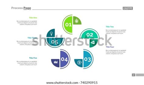 Cycle Chart Five Elements Template Vector De Stock Libre De Regalías 740290915 Shutterstock