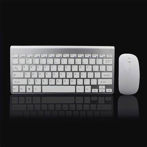 2 4ghz Ultra Thin Wireless Keyboard And Mouse Combo With Usb Receiver