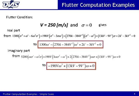 Flutter Computation Examples A Binary Aeroelastic System Has