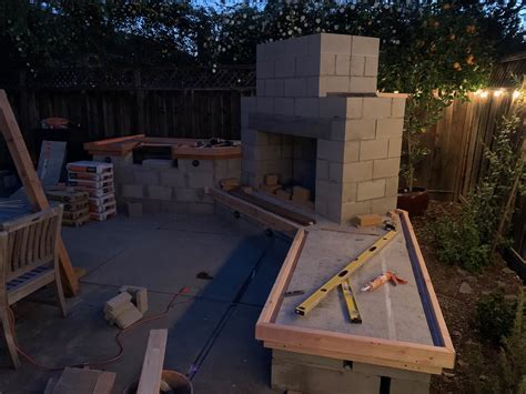 How To Build An Outdoor Fireplace With Cinder Blocks