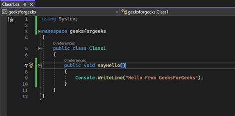 Creating And Using Dll Class Library In C Geeksforgeeks