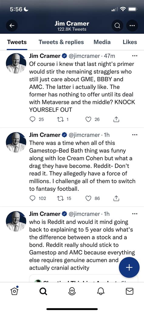 Bbby Rocket Confirmed Cramer Says “stick With Sticky Floor And Gme