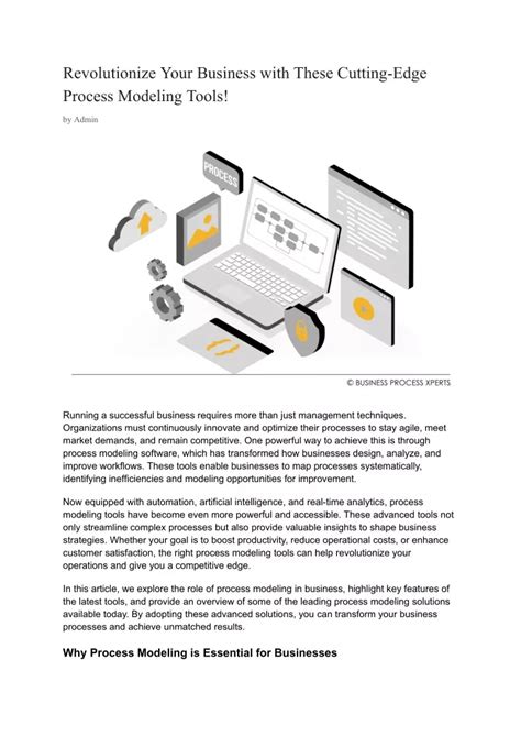 Ppt Revolutionize Your Business With These Cutting Edge Process Modeling Tools Powerpoint