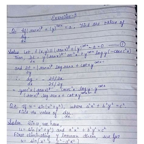 Partial Differentiations Maths Notes Teachmint