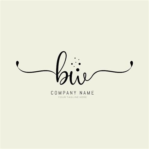 Premium Vector Initial Bw Handwriting Logo Design Vector Template Dots Letter Bw Logo Design