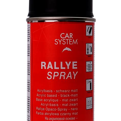 Ralley Spray matt Acryl-Spraydose schwarz 400 ml, Car System - Colorair Art