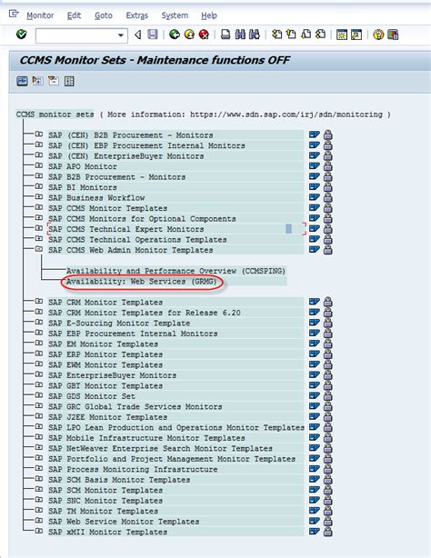 how to monitor sap web dispatcher availability using custom ccms