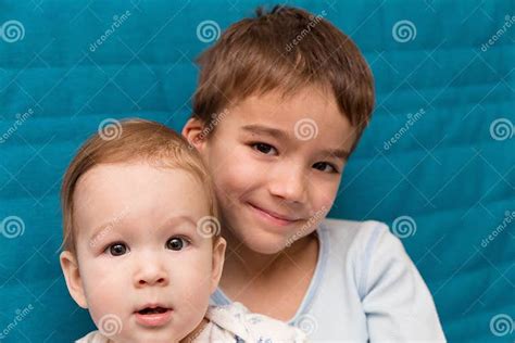 Portrait Of Older And Younger Brothers Stock Image Image Of Portrait