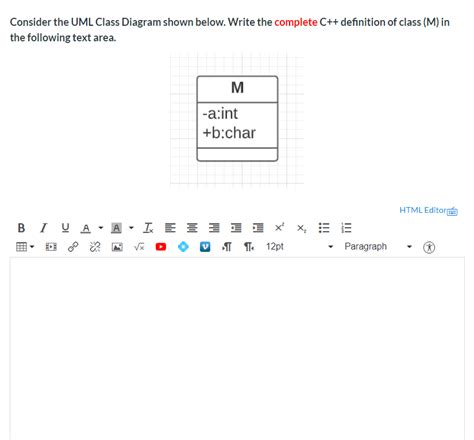Solved Consider The UML Class Diagram Shown Below Write The Chegg