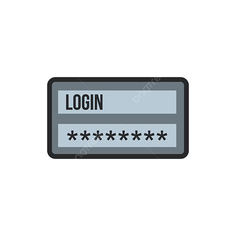 Username Password Vector Art Png Username And Password Icon Flat Style