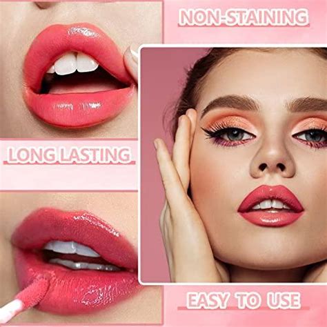 Eakroo 6 Colors Lip Tint Stain Mini Liquid Lipstick Korean Lip Gloss Moisturizing Natural