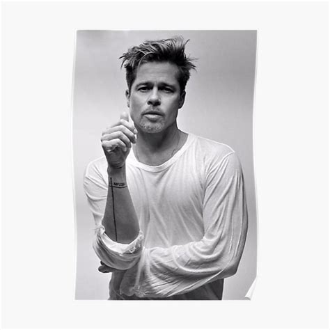 Brad Pitt Poster For Sale By Rekiya13 Redbubble