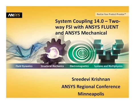Pdf System Coupling 140 Two Way Fsi With Ansys Fluent And