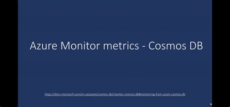 Monitoring Database Performance And Costs With Azure Cosmos Db Frank