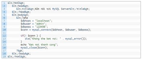 Bài MySQL Kết nối PHP với MySQL VietPro