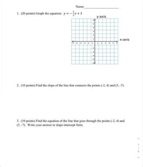 Solved Points Graph The Equation Y Chegg Com