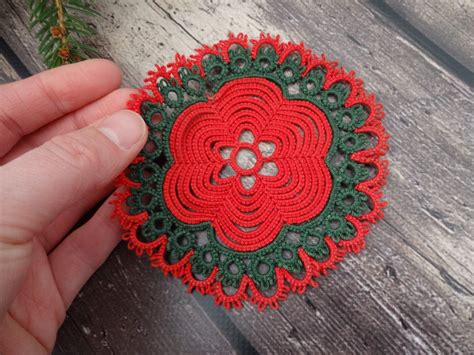 Doily Shuttle Tatting Patterns Set Of 2 Etsy