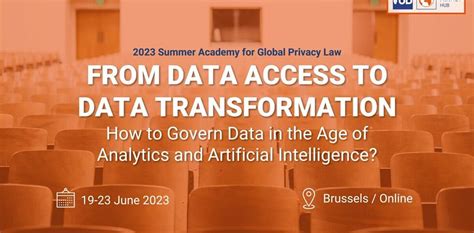 Summer Academy For Global Privacy Law 2023 Vaia Vlaamse Ai Academie