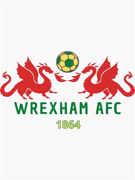 Wrexham Afc Sticker For Sale By Ray Of Desing Redbubble