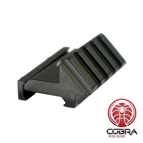 45 Degree Offset Tactical Picatinny Weaver Rail Anthracite Color