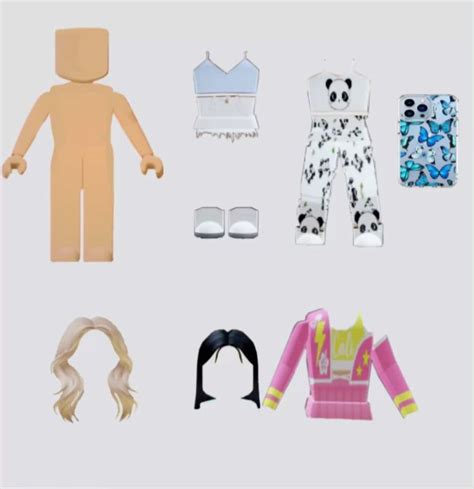 Boneco Roblox Para Imprimir Com 2 Cabelos E Três Roupas é Um Celular 😊😊