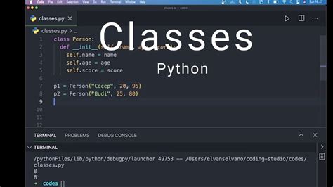 Classes Python Youtube