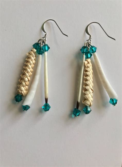 Native American Bear Grass Earrings