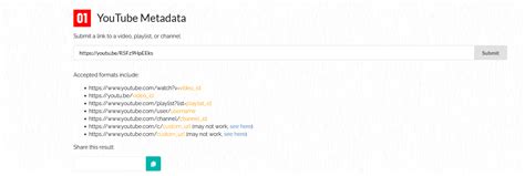 accessing fixing and learning about youtube metadata canto
