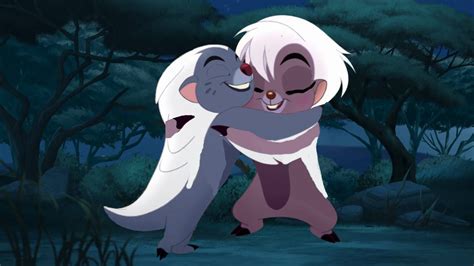 Bunga And Binga Hugging In The Pridelands At Night By Bioniclins On
