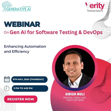 Genai Softwaretesting Devops Webinar Ai Automation Efficiency