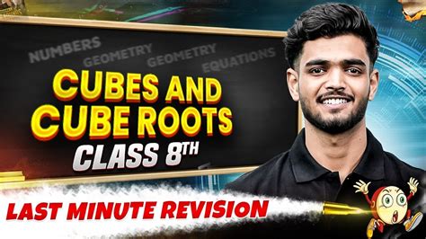 Class 8th Maths Cubes And Cube Roots In One Shot Last Minute Revision Series 🔥 Youtube