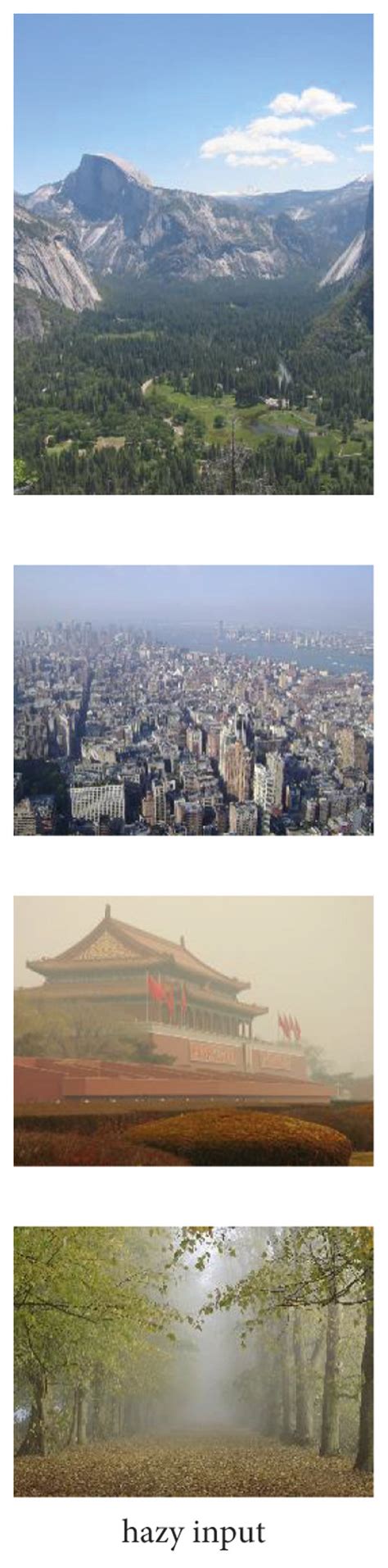 Qualitative Comparisons On The Real World Dataset A Hazy Input B