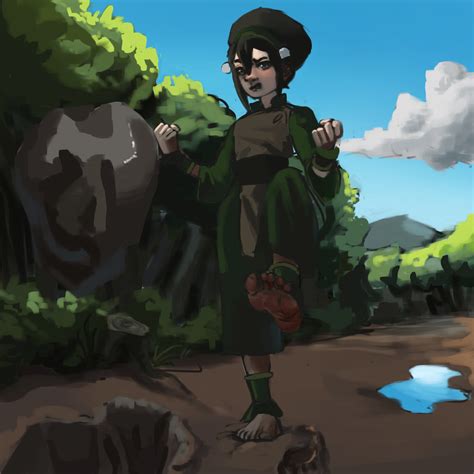 Rule 34 2d 2d Artwork 5 Toes Avatar The Last Airbender Barefoot Clothing Earthbending Feet