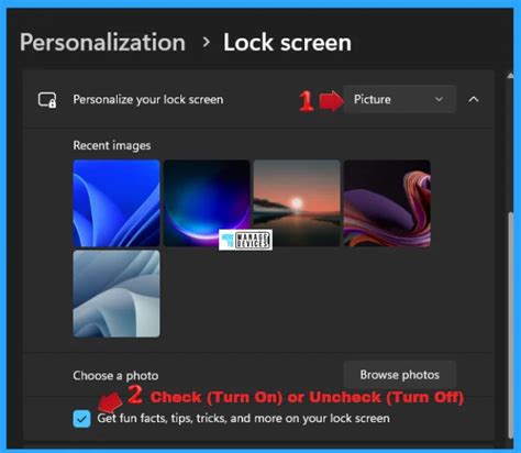 Turn On Or Off Facts Tips Tricks Notification On Lock Screen In Windows
