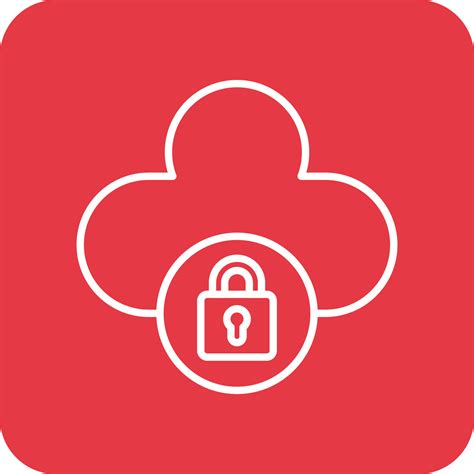 Cloud Security Line Round Corner Background Icons 14811996 Vector Art At Vecteezy