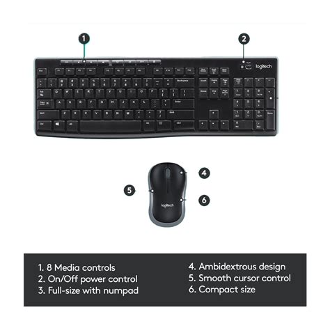 Logitech Mk295 Silent Wireless Keyboard And Mouse Combo Wise Tech