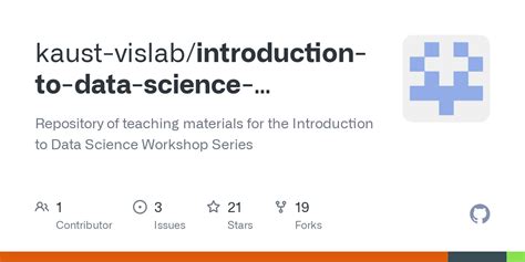Github Kaust Vislabintroduction To Data Science Workshop Repository Of Teaching Materials
