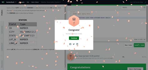 Continuouslearning Sql Hackerrank Bronzestar Codingjourney