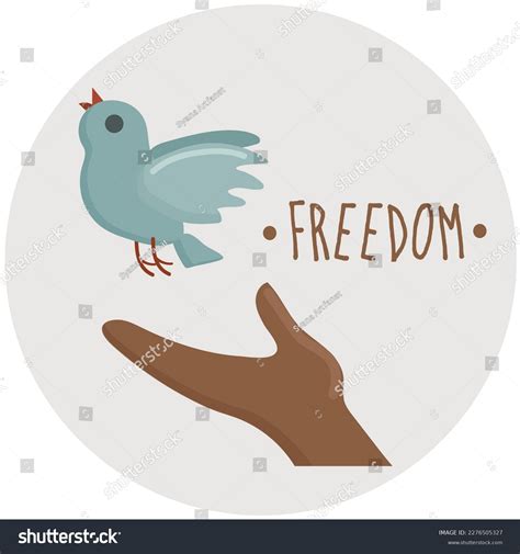 Freedom Icon Clipart Isolated Vector Illustration Stock Vector Royalty