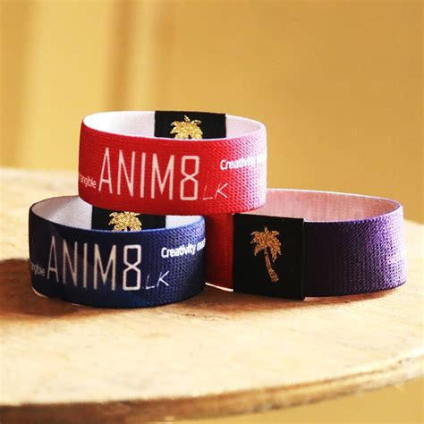 Anim8lk Elasto Fabric Wristband Custom Event Material