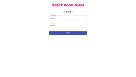 GitHub Fresh Static Snow React Hook Step Form